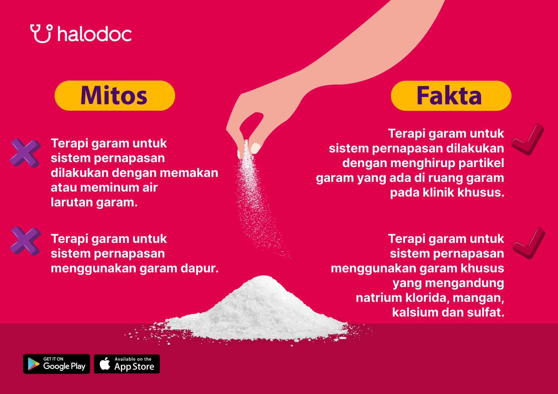 Cek Fakta: Manfaat Terapi Garam untuk Sistem Pernapasan